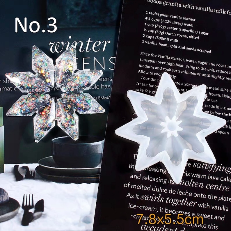 Snowflake Resin Molds Snowflake Silicone Mold Resin - Etsy