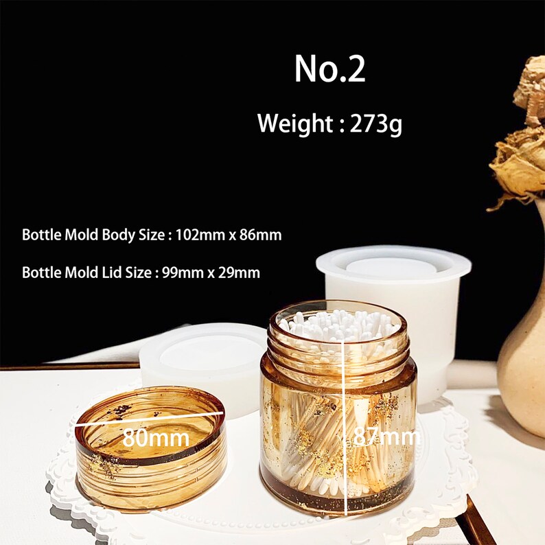 Resin Mold Silicone Storage Jar Moldcontainer Moldresin Jar - Etsy