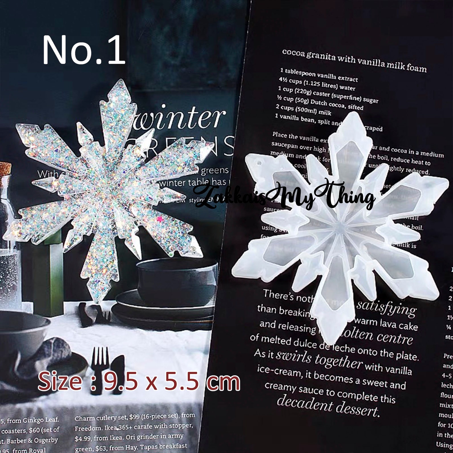 Snowflake Resin Molds, Snowflake Silicone Mold Resin, Snowflake Tag ...