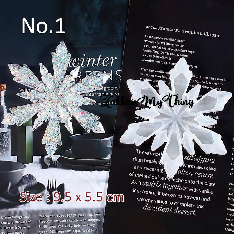 Snowflake Resin Molds Snowflake Silicone Mold Resin - Etsy