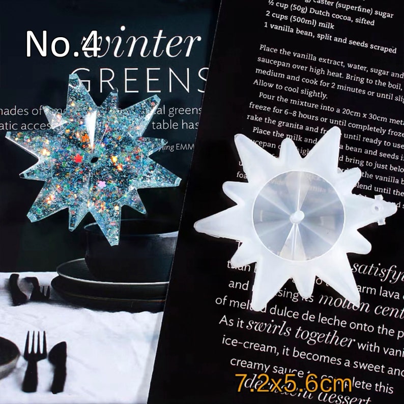 Snowflake Resin Molds Snowflake Silicone Mold Resin - Etsy