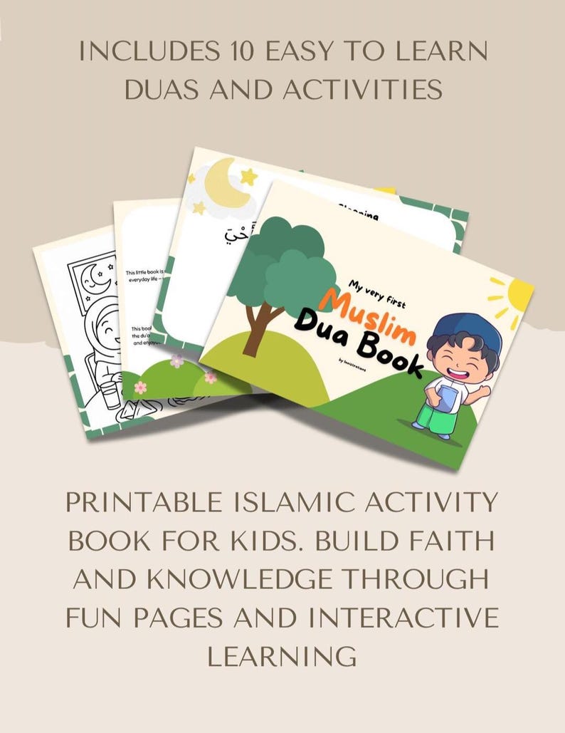 My Very First Muslim Dua Book – Islamic Activity Book for Kids ...