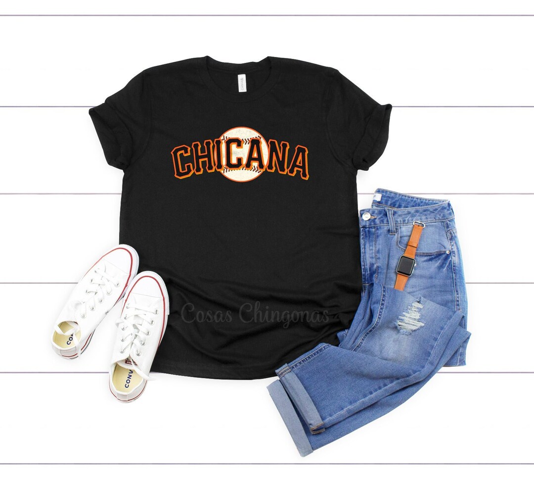 Chicana T-shirt, Chicana Baseball Shirt, Chicana Game Top, Unisex Fit ...