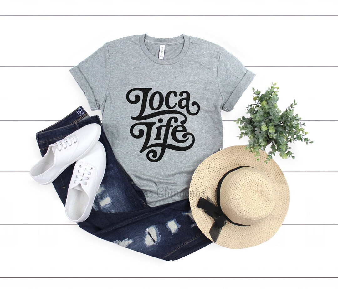 Camiseta Loca, camiseta Loca Life, camisa Loca gris y top Loca negro, camiseta Loca divertida ...