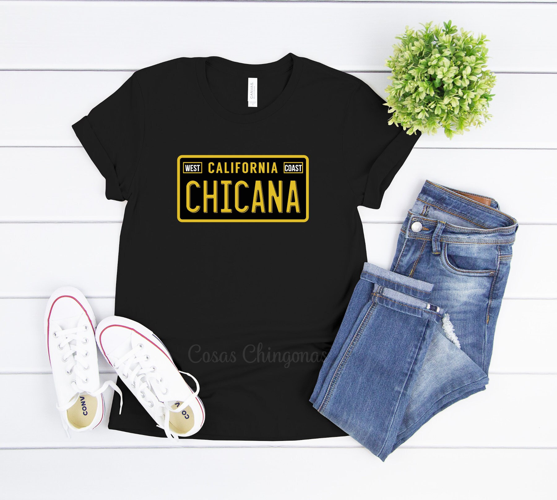 Chicana Shirts Black Chicana T-shirt California Chicana Top - Etsy