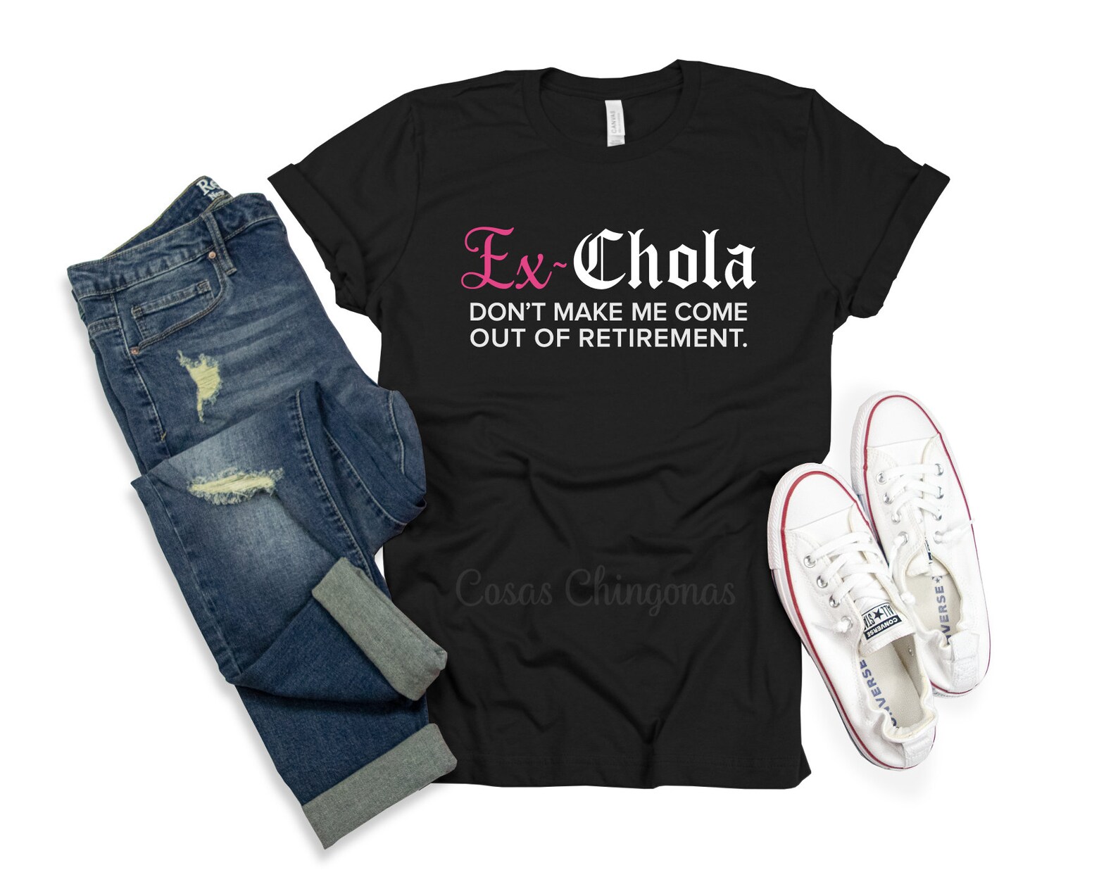 Chola Shirt Funny Ex-chola T-shirt Black Chicana Top Unisex - Etsy