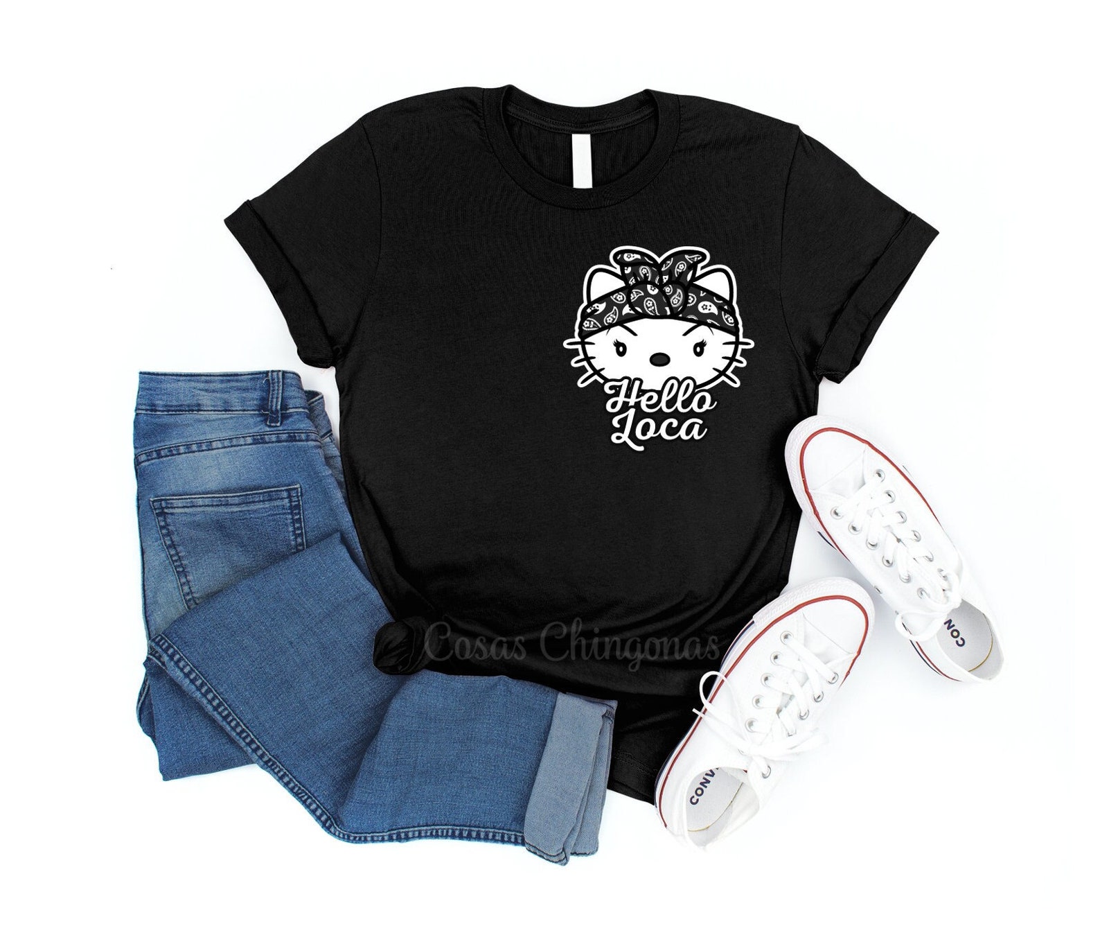 New Loca Shirt, Chicana T-shirt, Funny Chola Top, Black Unisex Tee ...