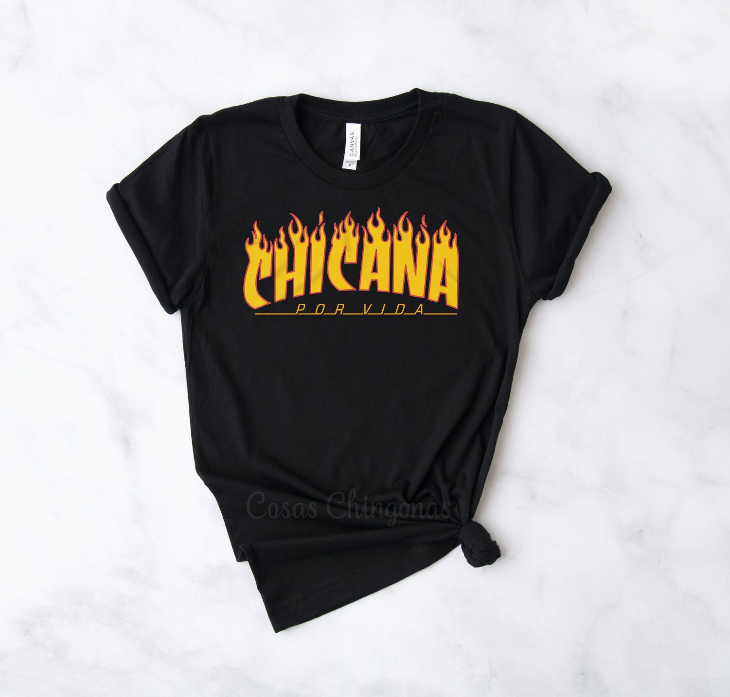 Chicana Shirt, Women's Unisex Fit Chicana T-shirt, Black Chicana Top S ...