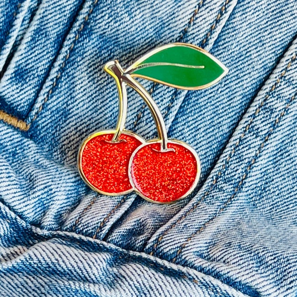 Cherry Brooch - Etsy
