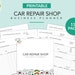 Car Repair Shop Business Planner | Printable | PDF | US | A4 A5 ...