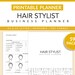 Hair Stylist Business Planner | Printable | Hair Business | Color ...