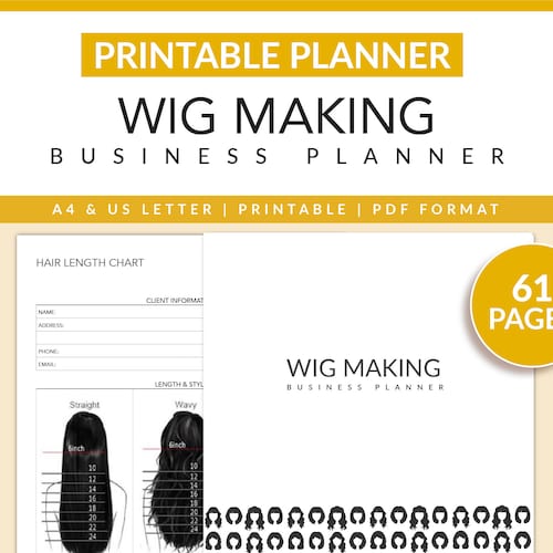 Wig Making Business Kit Printable Hair Business Wigs - Etsy