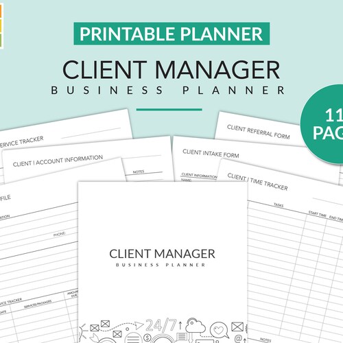 Client Intake Form Printable Client Manager New Client - Etsy