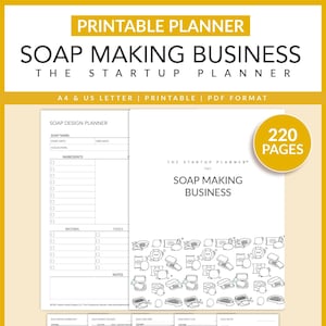 Soap Making Business | the Startup Planner | Printable | Arts & Crafts ...
