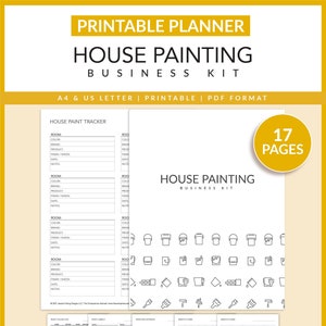 House Painting Business Kit | Printable | Interior Painting | Swatch ...