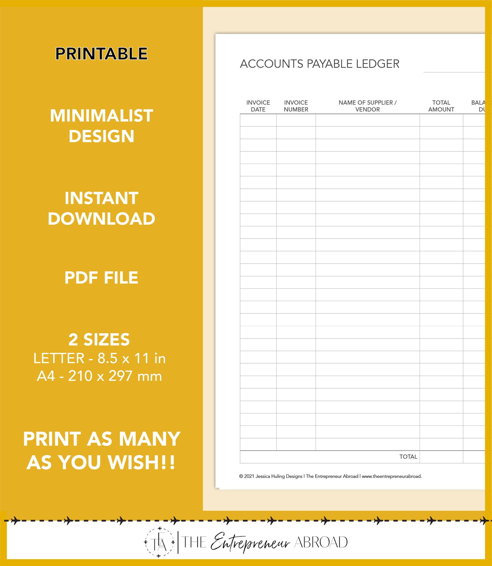 Accounts Payable Ledger | Bookkeeping | Business Finances | Accounting ...