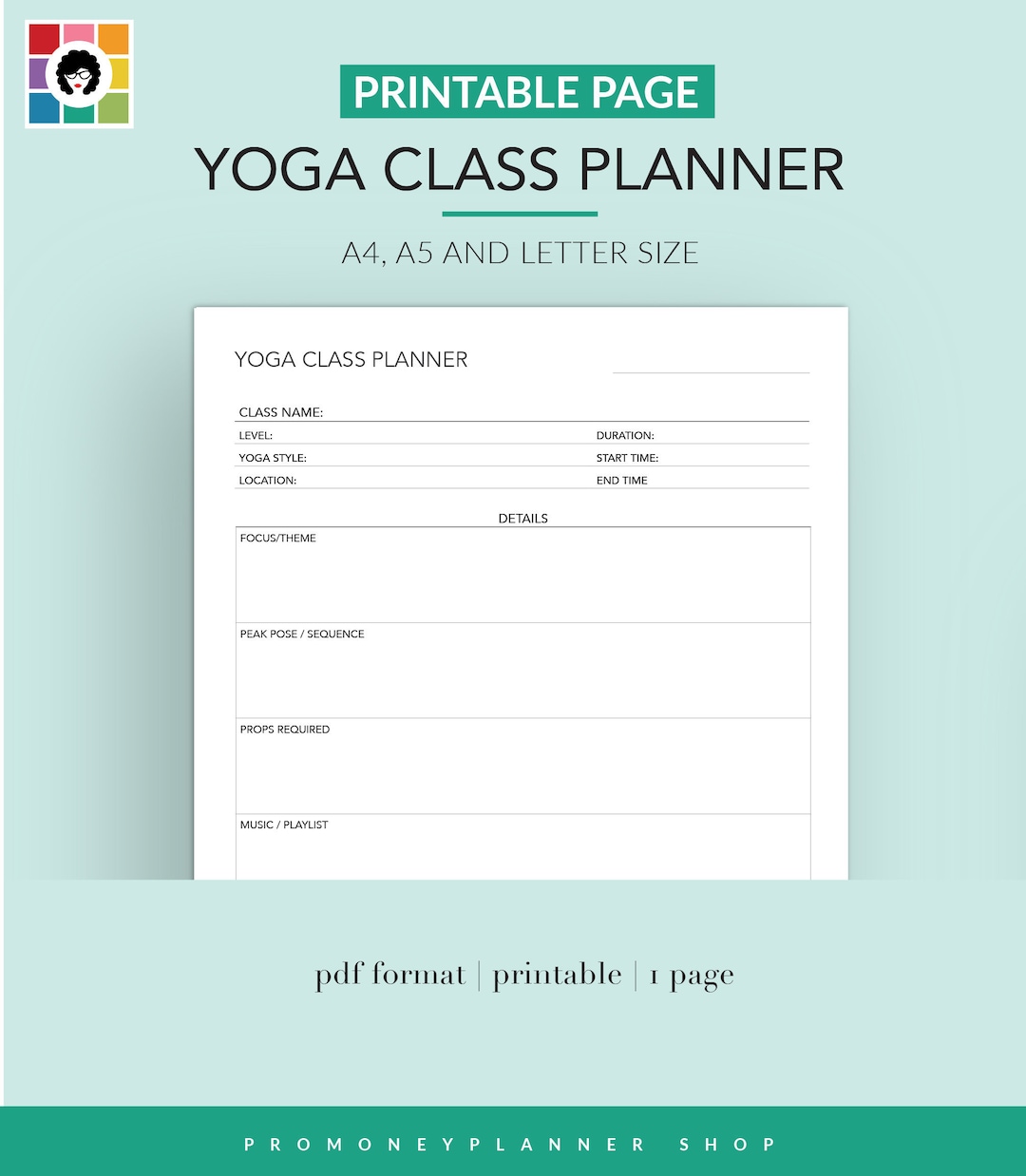 Yoga Class Planner Yoga Teachers Yoga Class Plan Yoga Instructors Yoga ...