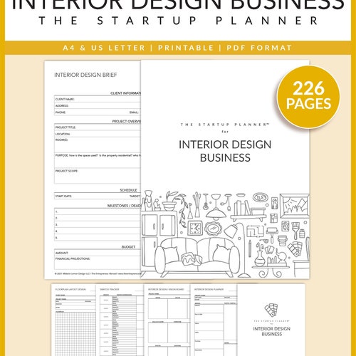 Interior Design Business Kit Printable Room Planner Home - Etsy