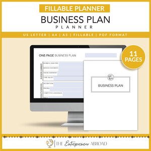 Business Plan Bundle | Fillable & Printable | Plan Your Business | the ...