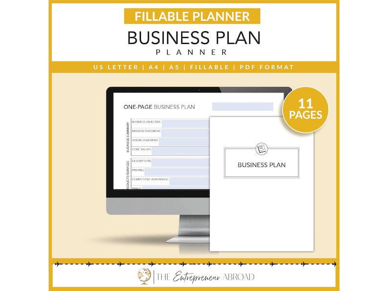 Business Plan Bundle Fillable & Printable Plan Your Business the ...