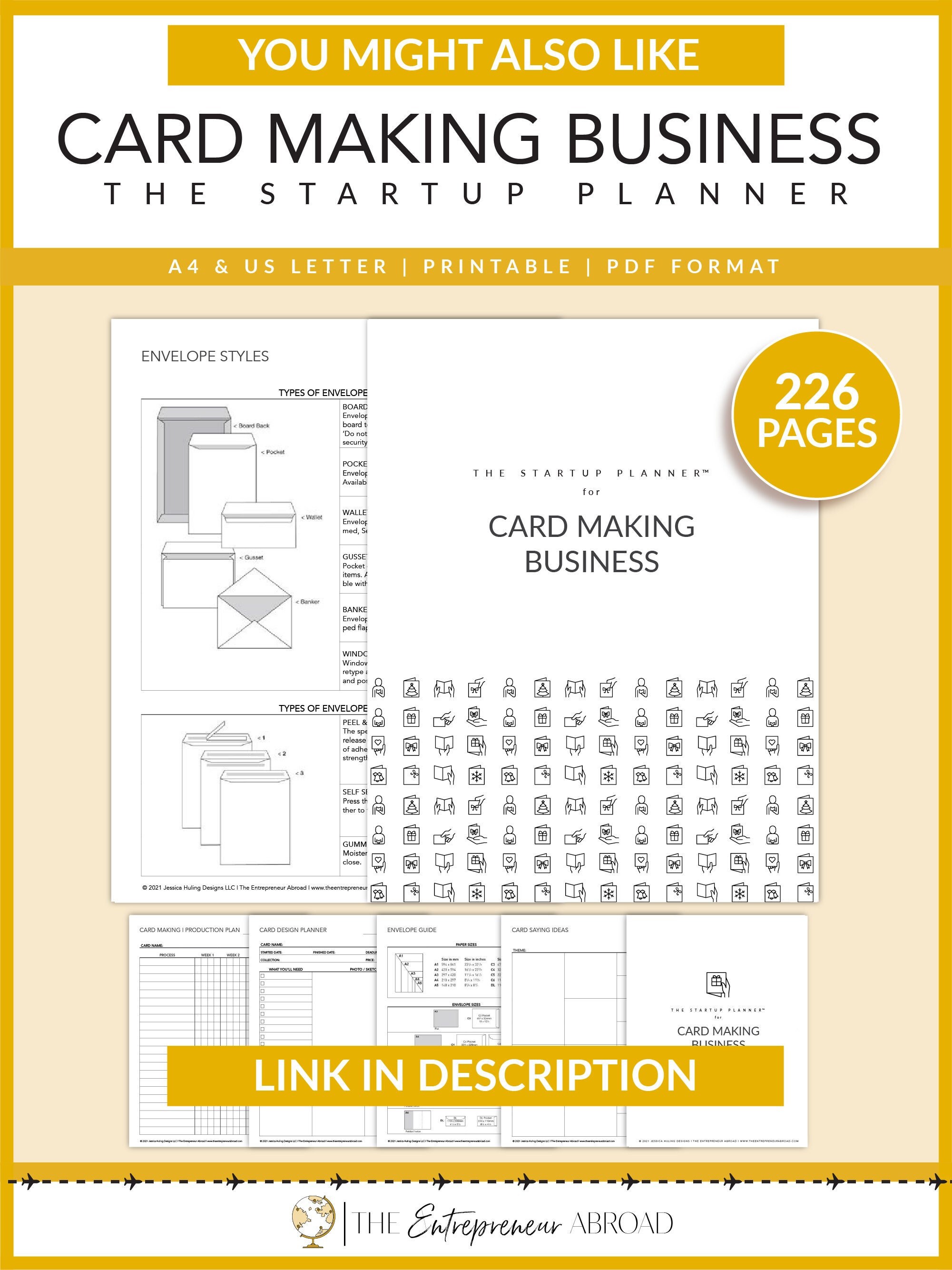 Card Making Business Planner Printable Arts & Crafts - Etsy