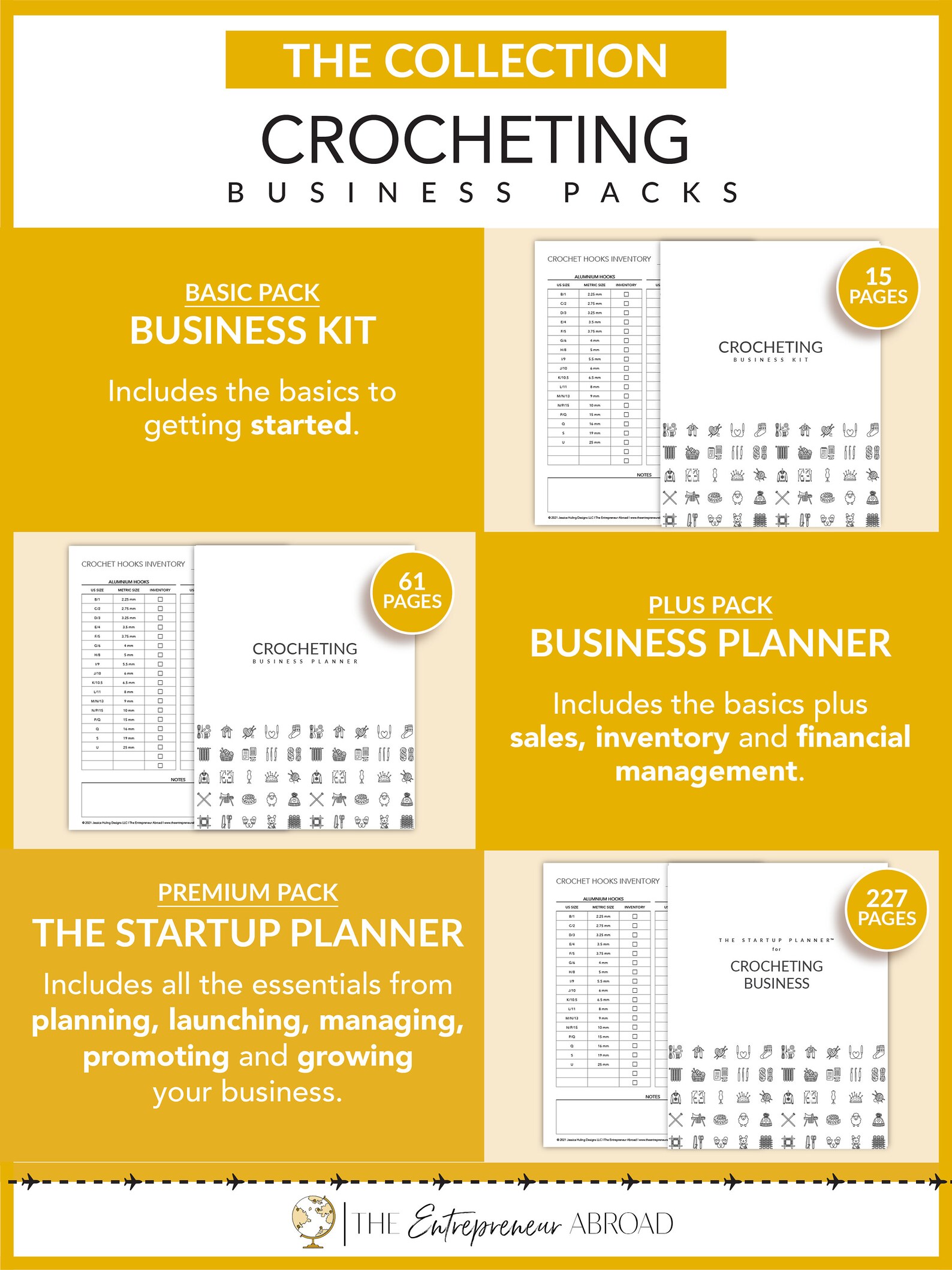 Crocheting Business Kit | Printable | Crochet | Patterns Organizer ...