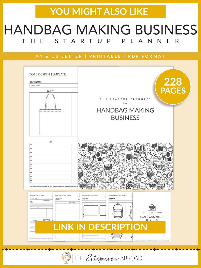 Handbag Making Business Kit | Printable | Bag Making | Bag Maker ...