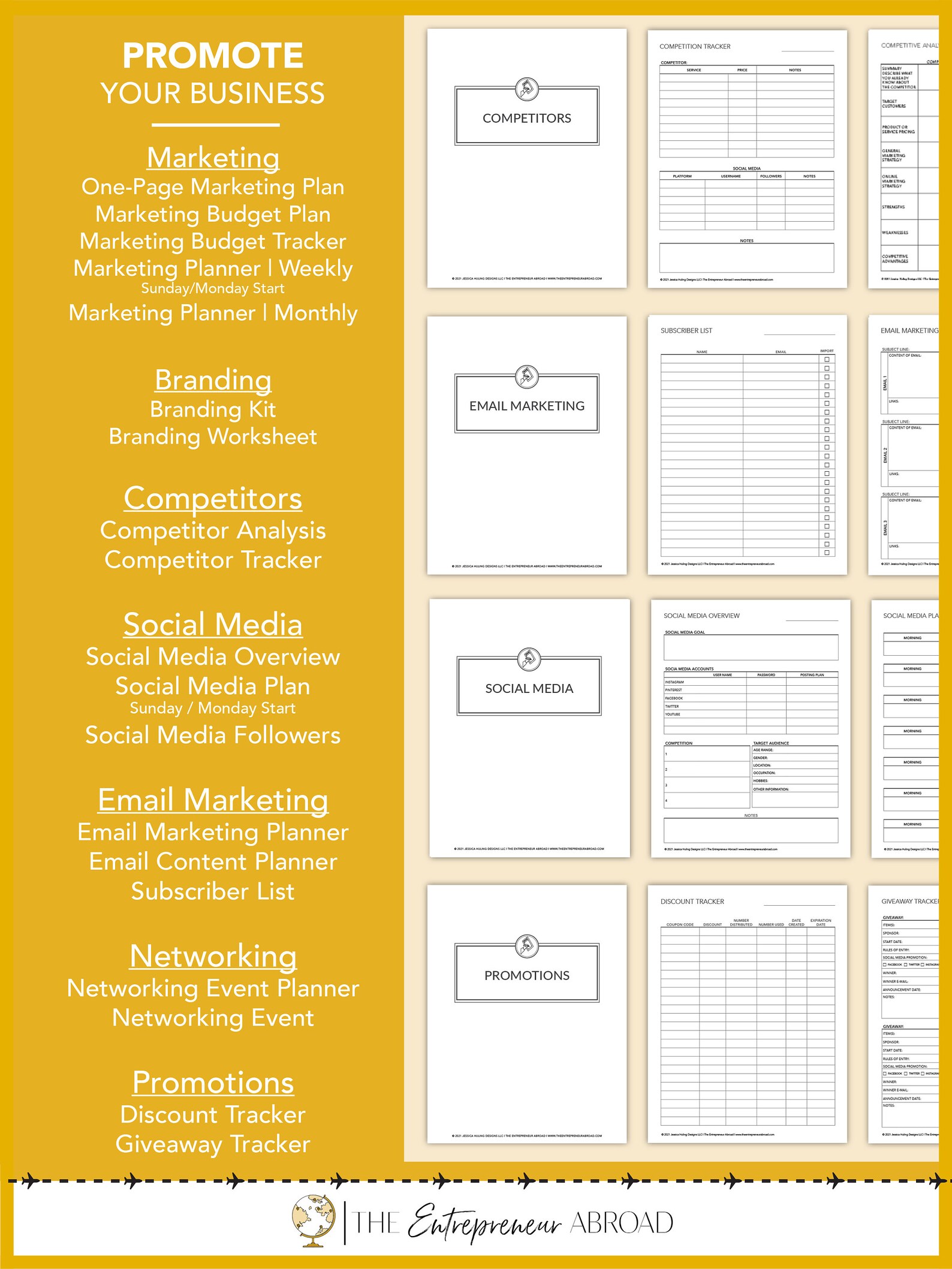 Graphic Design Business | the Startup Planner | Printable | Design ...