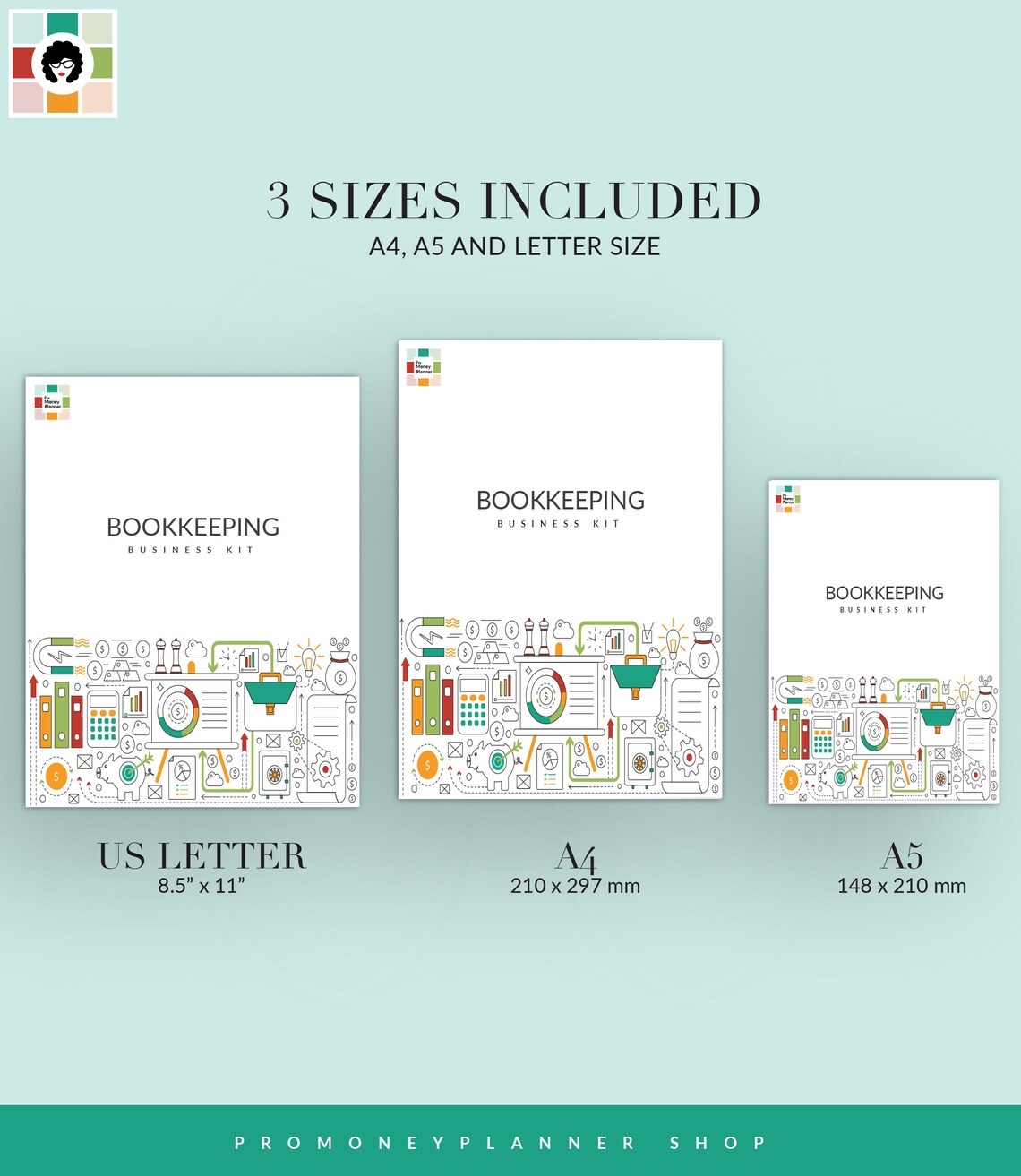 Bookkeeping Kit Accounting Ledgers Business Planner Finance | Etsy