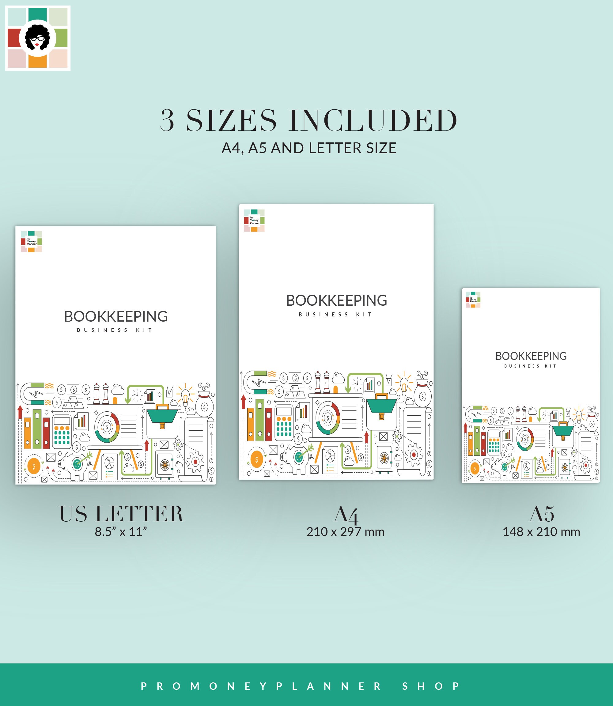 Bookkeeping Kit Accounting Ledgers Business Planner Finance - Etsy