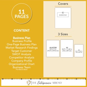 Business Plan | Printable | Plan Your Business | the Startup Planner ...