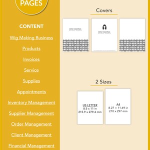 Wig Making Business Planner | Printable | Hair Business | Wigs Order ...