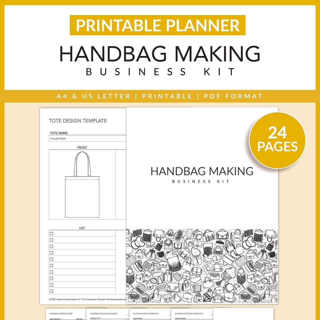 Handbag Making Business Kit | Printable | Bag Making | Bag Maker ...