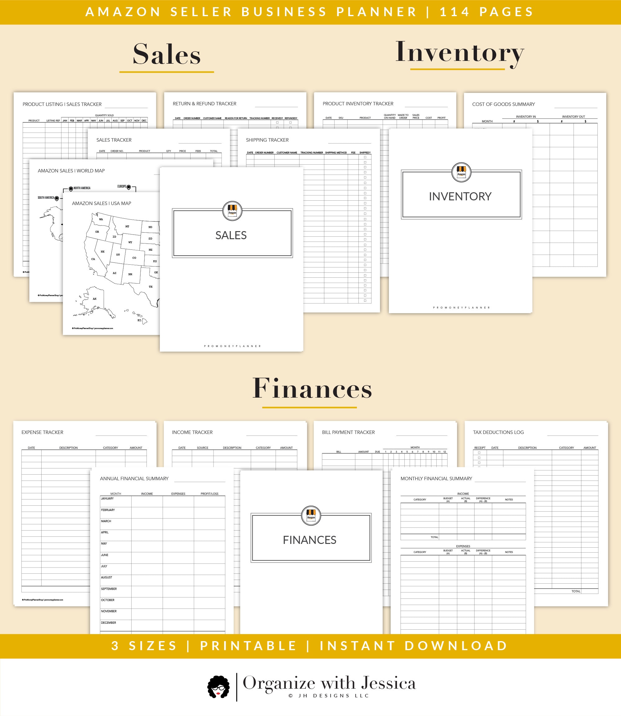 Amazon Seller Business Planner Printable Online Seller | Etsy