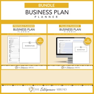 Business Plan Bundle | Fillable & Printable | Plan Your Business | the ...