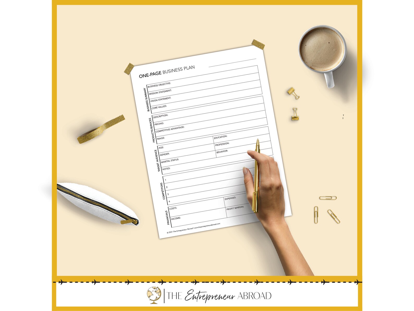 Business Plan | Printable | Plan Your Business | the Startup Planner ...