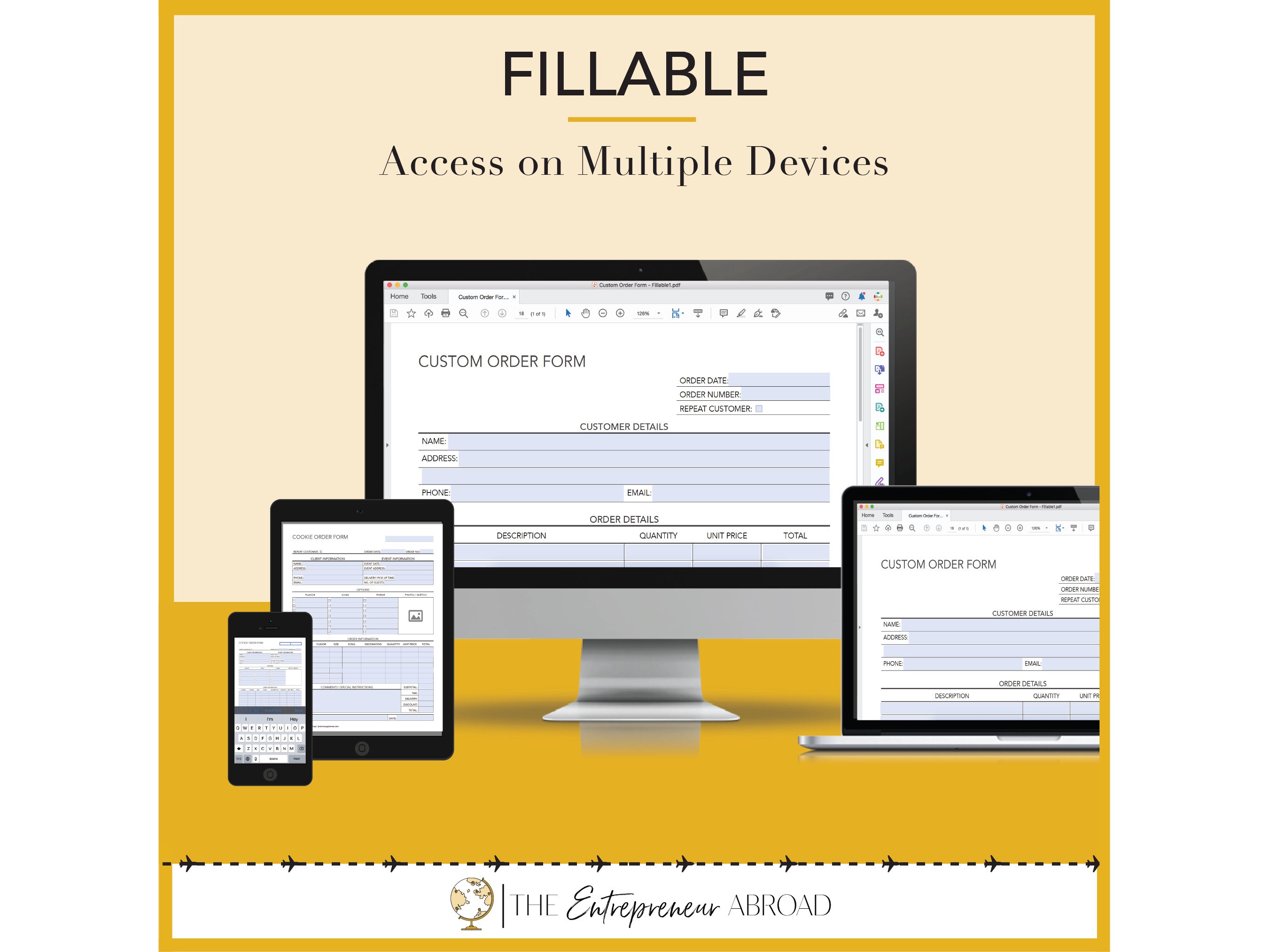 Business Plan Bundle: Fillable & Printable Startup Planner (US Letter ...