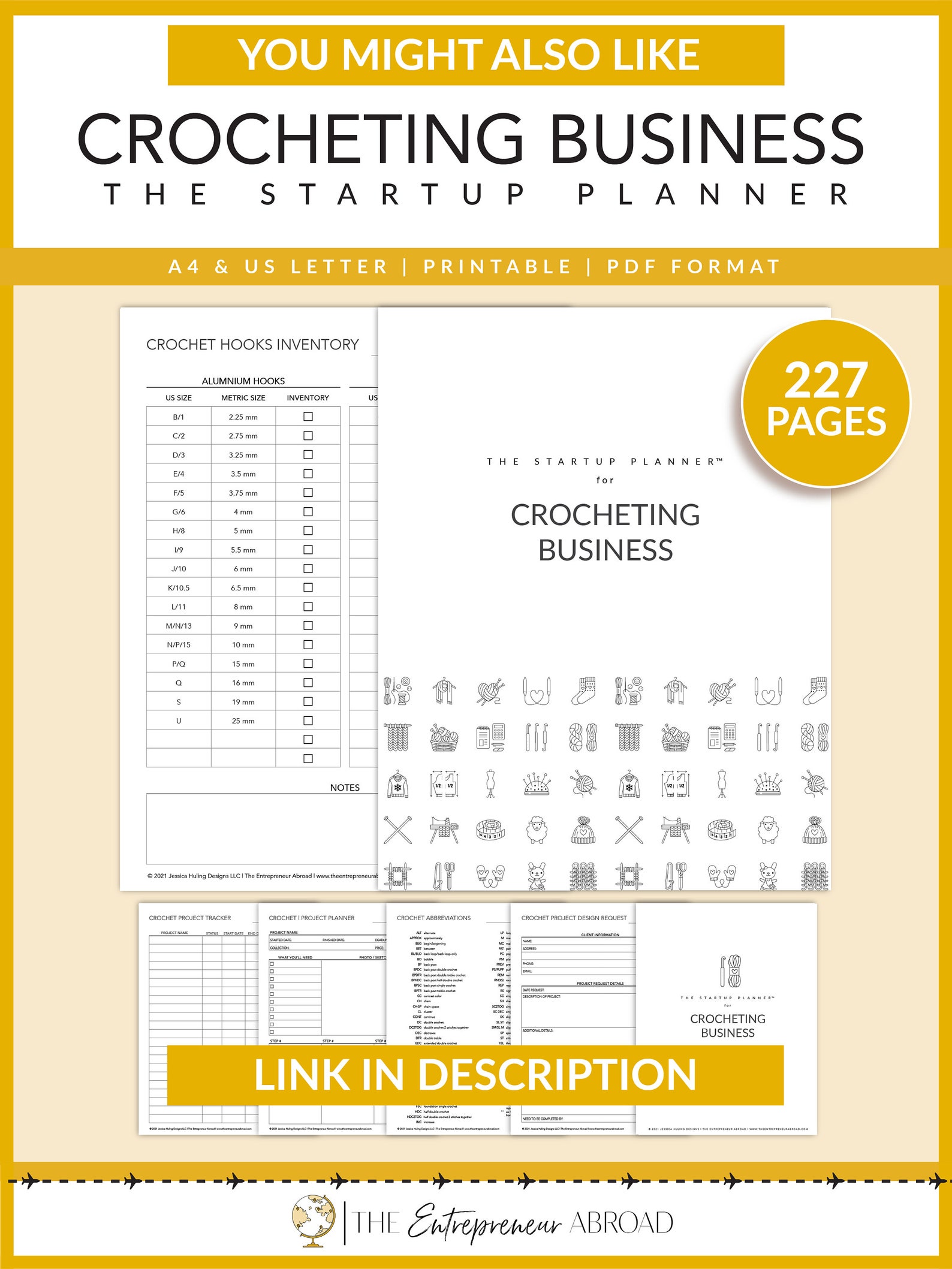 Crocheting Business Kit | Printable | Crochet | Patterns Organizer ...