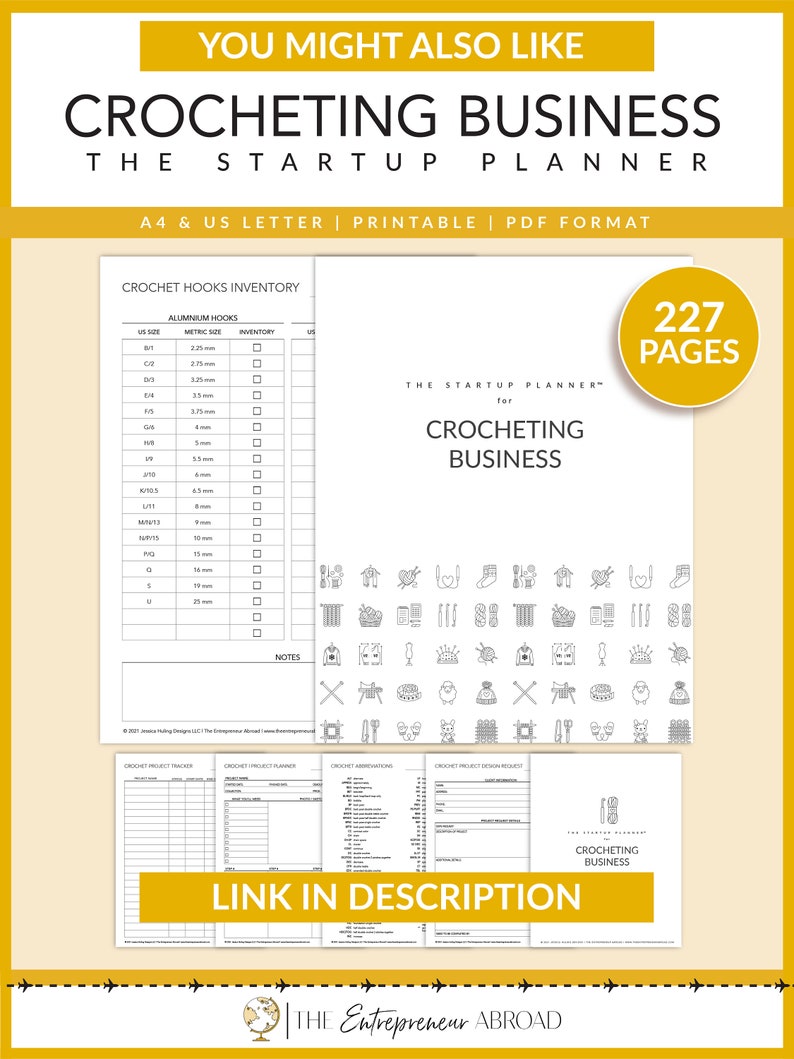 Crocheting Business Kit | Printable | Crochet | Patterns Organizer ...