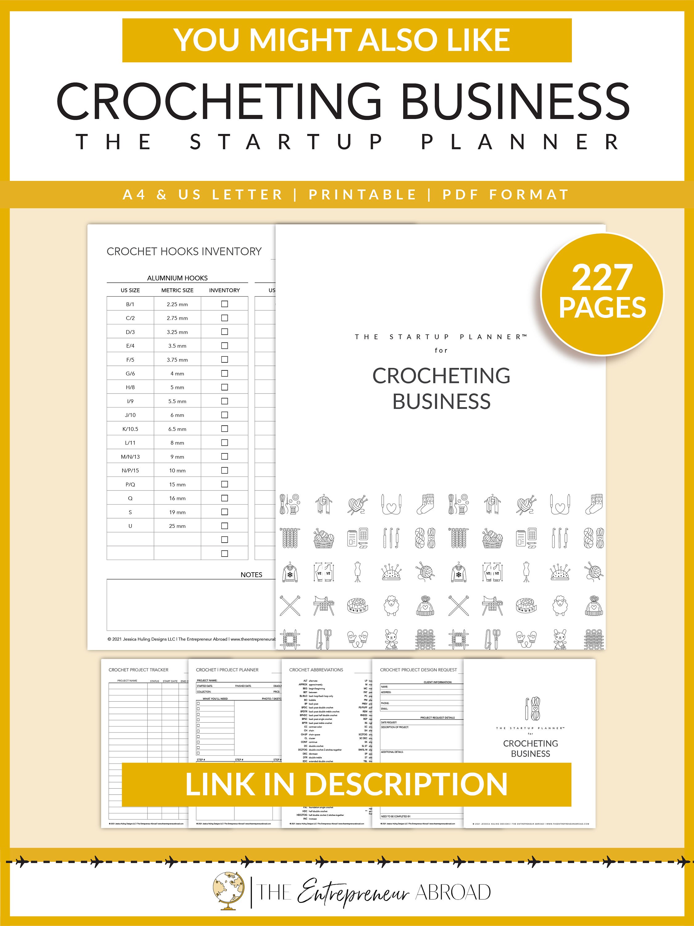 Crocheting Business Kit | Printable | Crochet | Patterns Organizer ...