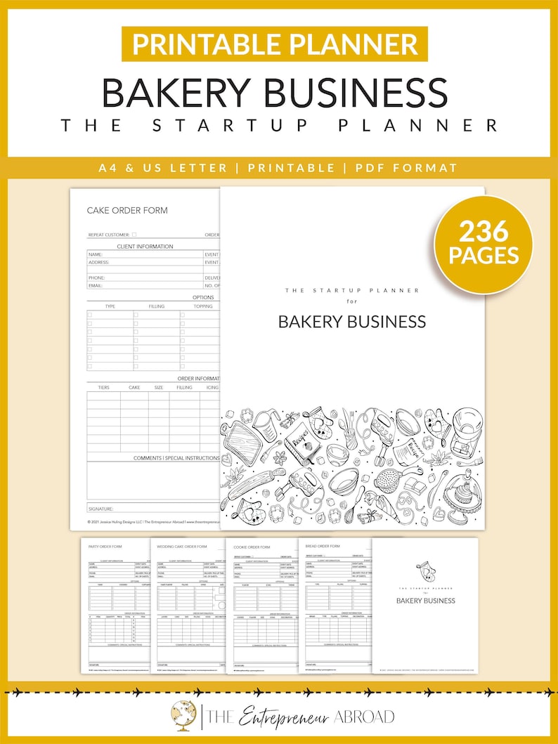 Bakery Business | the Startup Planner | Printable | Home Baking ...
