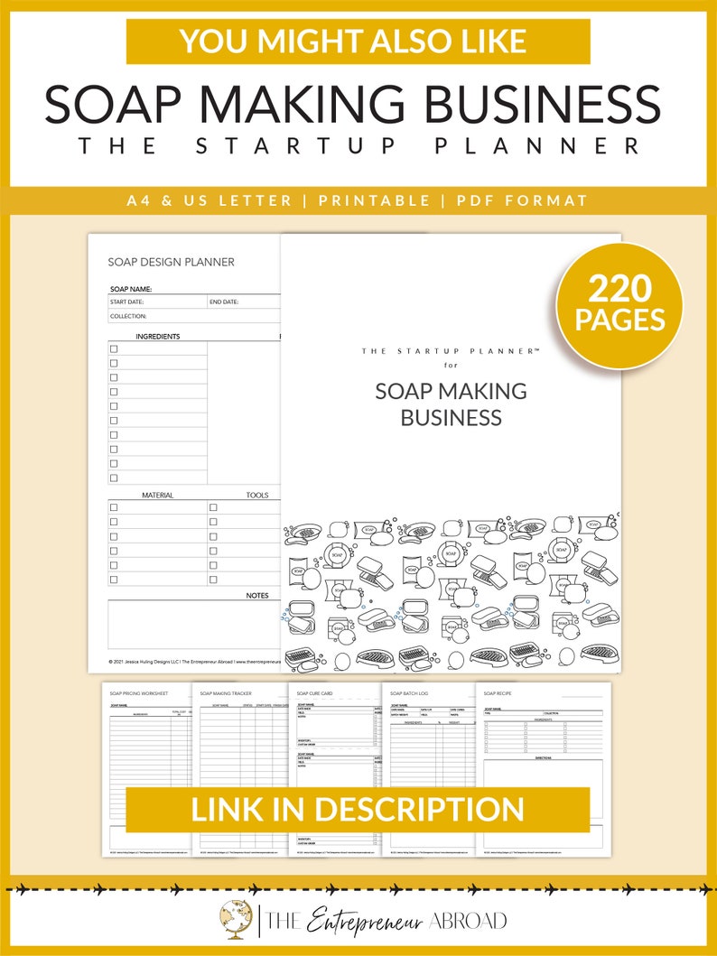Soap Making Business Kit | Printable | Craft Business | Batch Log ...