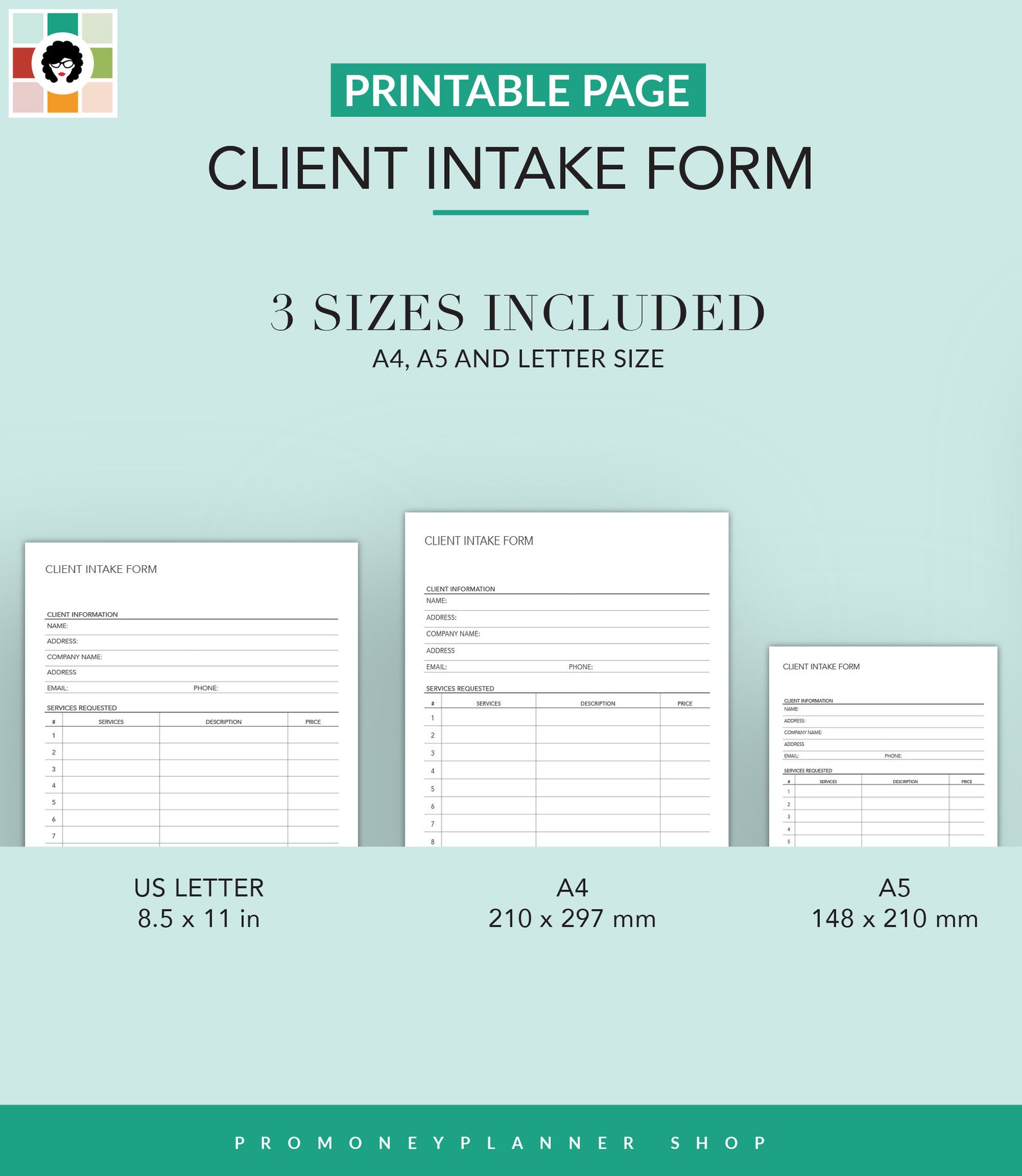 Client Intake Form | Printable | Client Manager | New Client Form ...