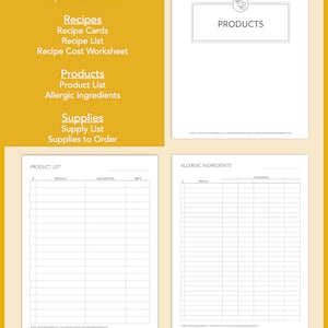 Bakery Business Planner | Printable | Bakery Order Form | Home Bakery ...