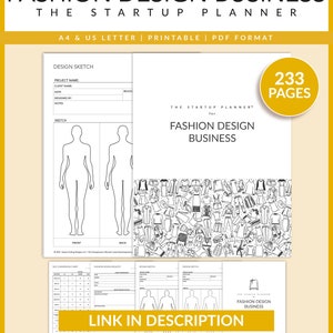 Fashion Design Business Kit | Printable | Fabric Swatches | Sewing ...