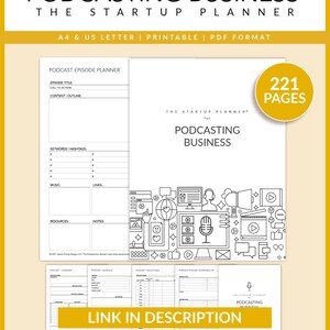Podcasting Business Planner | Printable | Podcast Content Planner ...