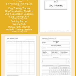 Dog Training Business Kit | Printable | Dog Trainer | Service Dog ...
