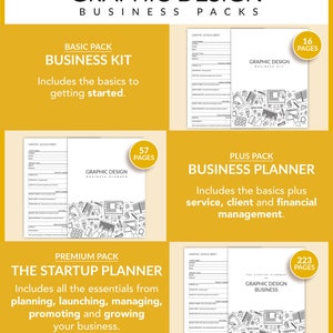 Graphic Design Business Planner | Printable | Design Planner | Project ...