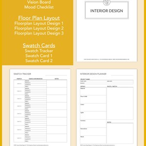 Interior Design Business Planner | Printable | Room Planner | Home ...