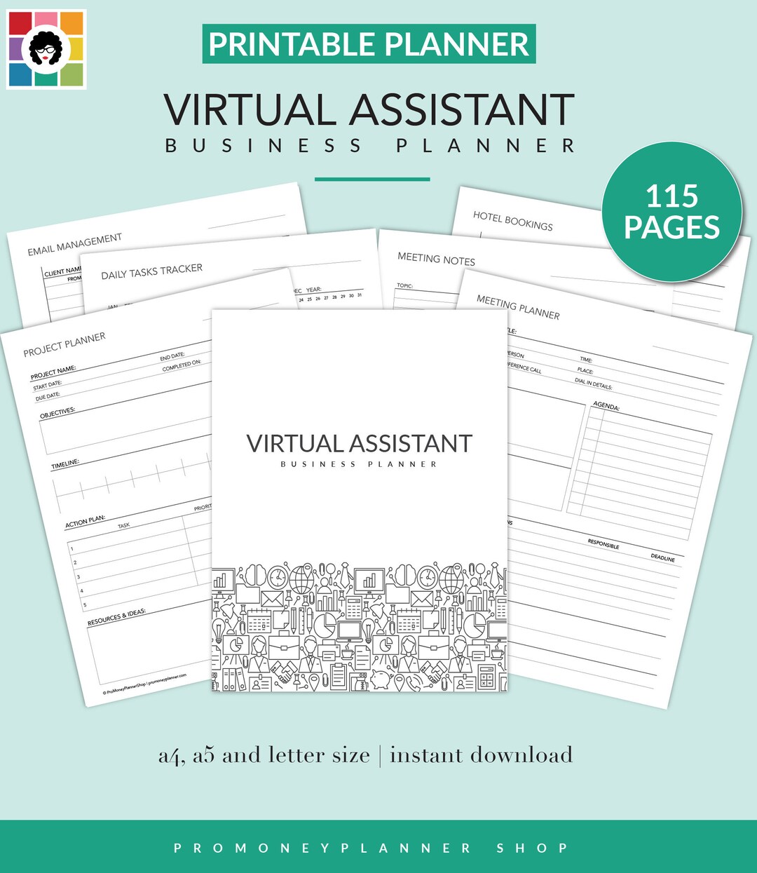 Virtual Assistant Business Planner | Personal Assistant | Freelancer ...